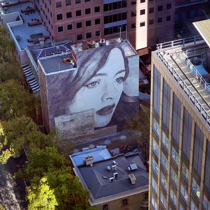 RONE “L’Inconnue De La Rue” New Mural – Melbourne, Australia ...