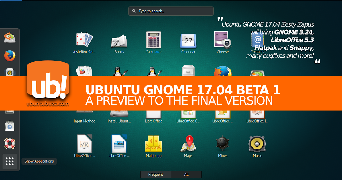A Short Review Of Ubuntu Gnome 1704 Beta 1