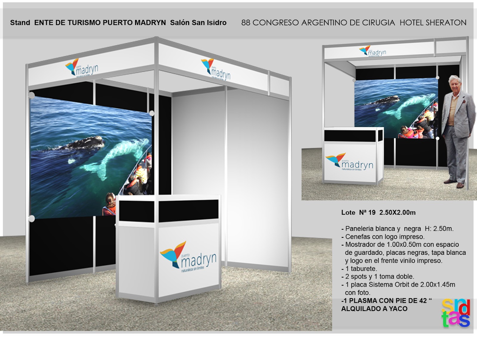 Diseño y montaje de stands de Exposiciones.