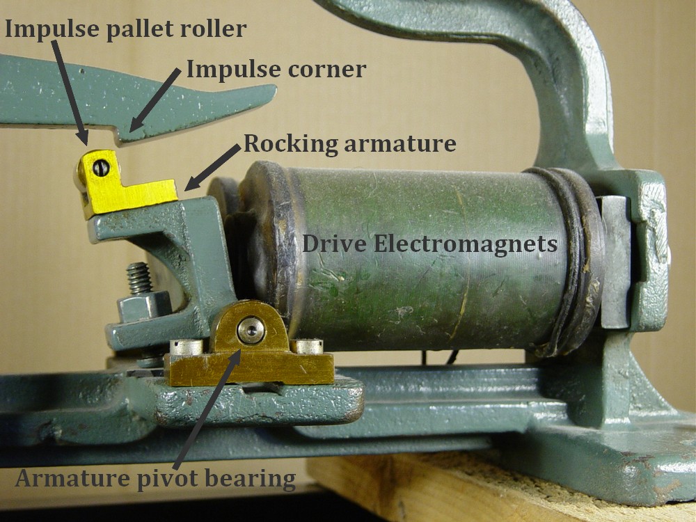 The Gents' 'Pulsynetic' Waiting Train Electric Turret Clock Movement ...