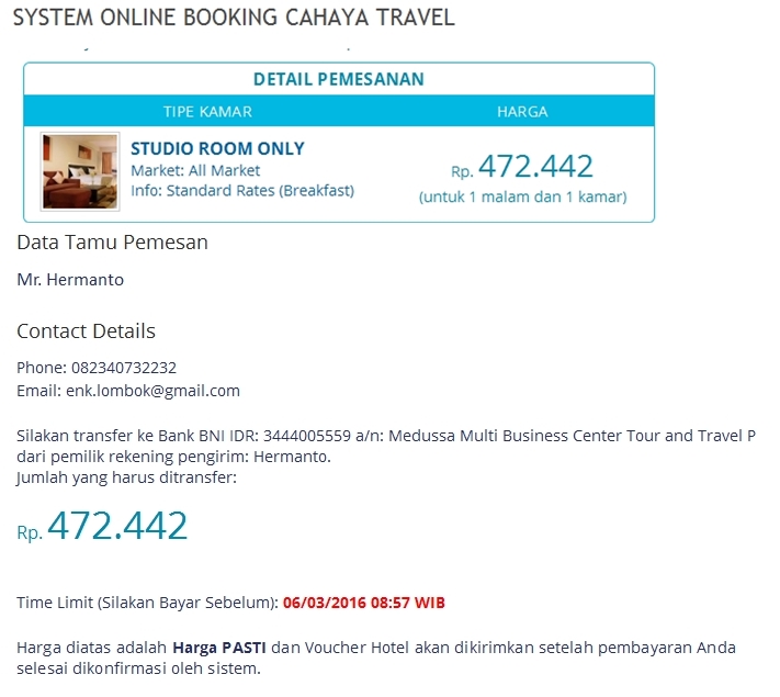 Mybookinghotel: Kode Booking Hotel