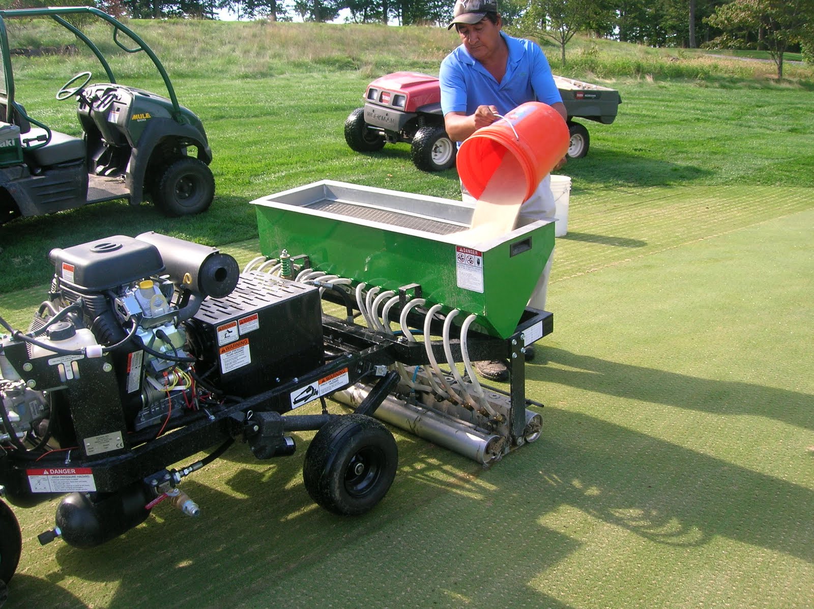 RiverCrest Golf Club Grounds: Conditioning the soil