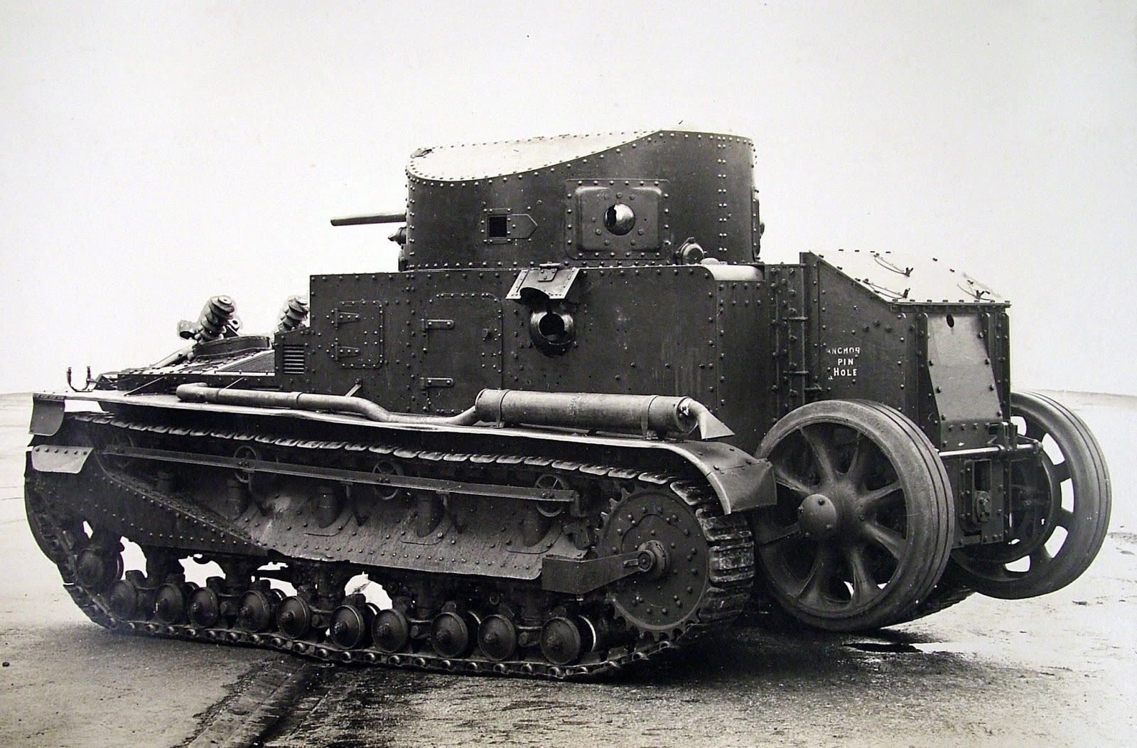 Interwar Tank Development: wheel-cum-track Light Tank Mk I, 1926