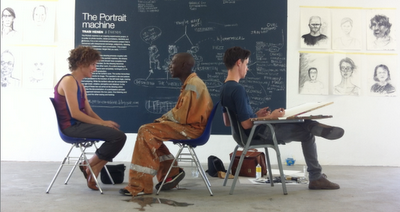 the portrait machine: Vulindlela Nyoni, Ian Grose, Ann and Yusuf