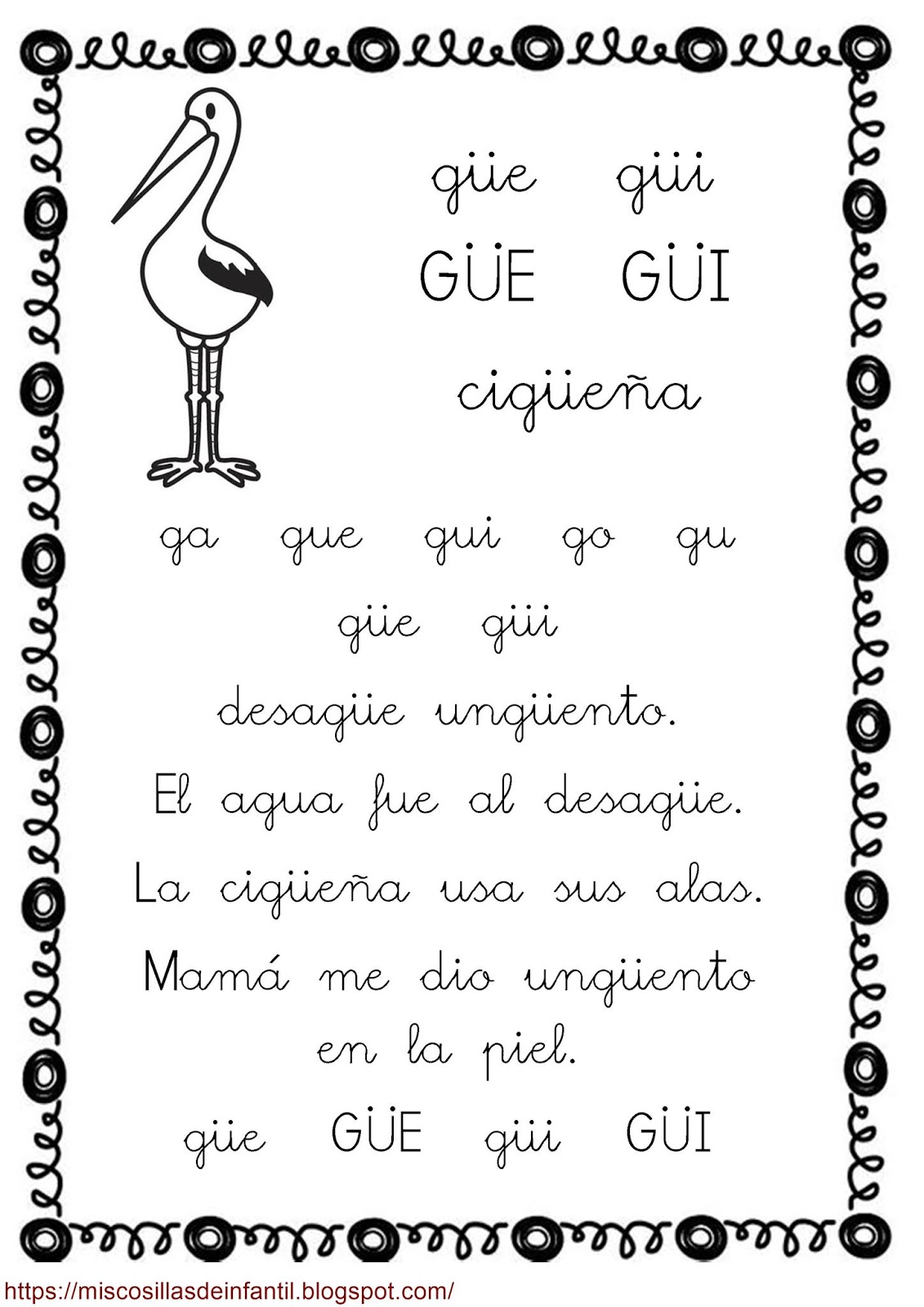 Mis cosillas de Educación Infantil : La letra de la semana: Sonidos Ge ...