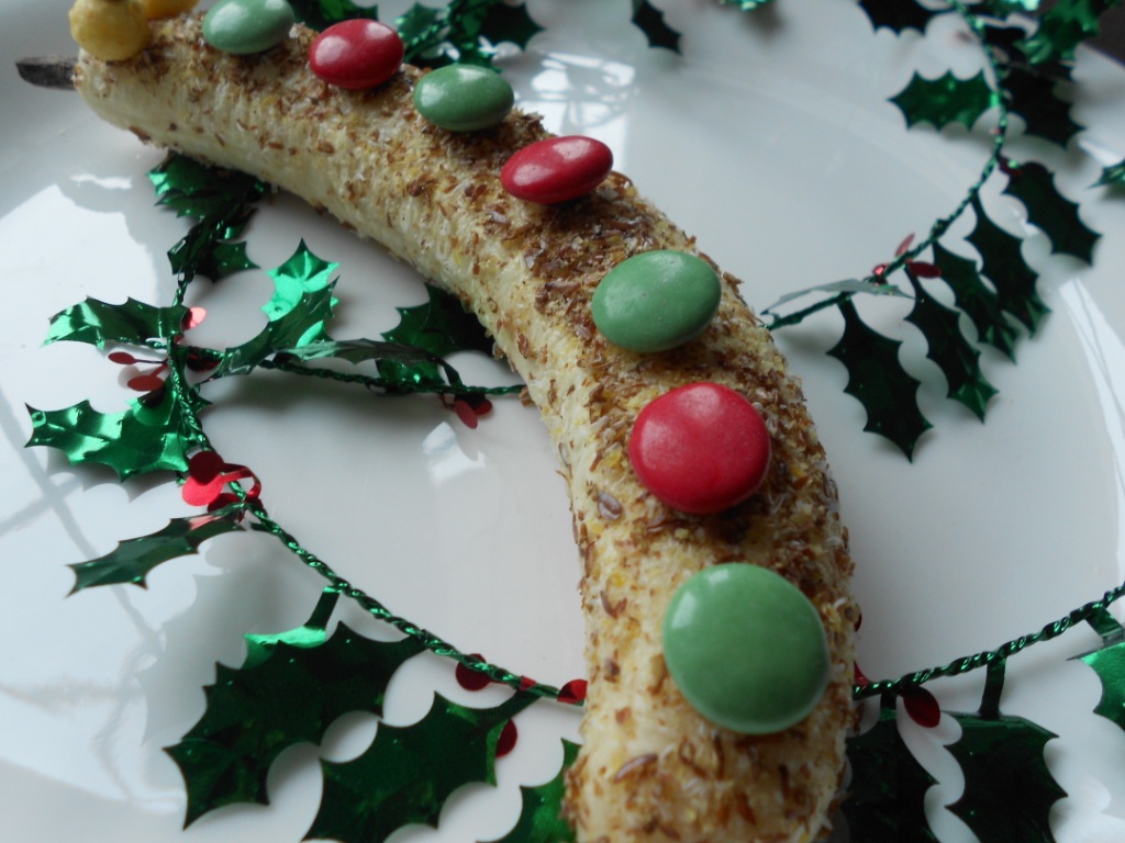 Snacking Squirrel: Christmas Banana Snake