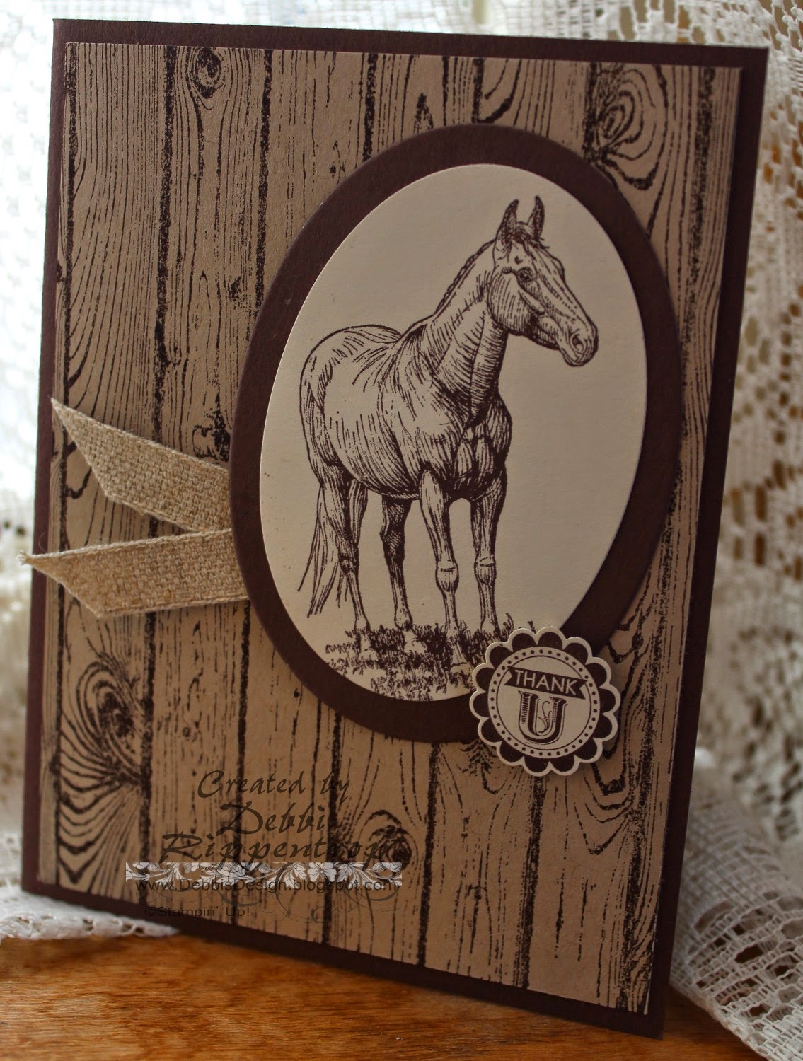 Debbi's Design Stamping: Hardwood Horse