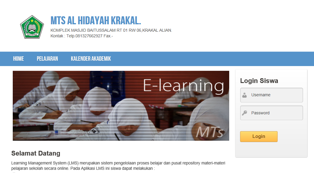 MTs Al Hidayah Krakal: Pembelajaran MULTIMEDIA MTs Al Hidayah Krakal