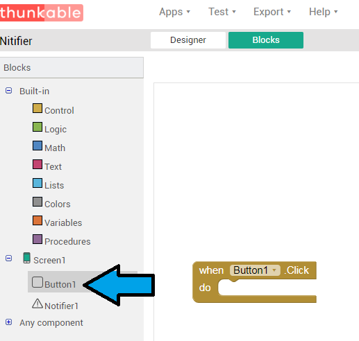 Tutor dos Nerds: Como usar o Notifier no thunkable/app inventor