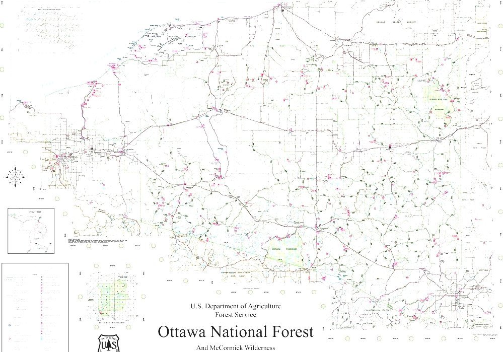 Ottawa National Forest - Ottawa National Forest Map