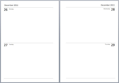 Philofaxy: A5 Undated Diary Layouts