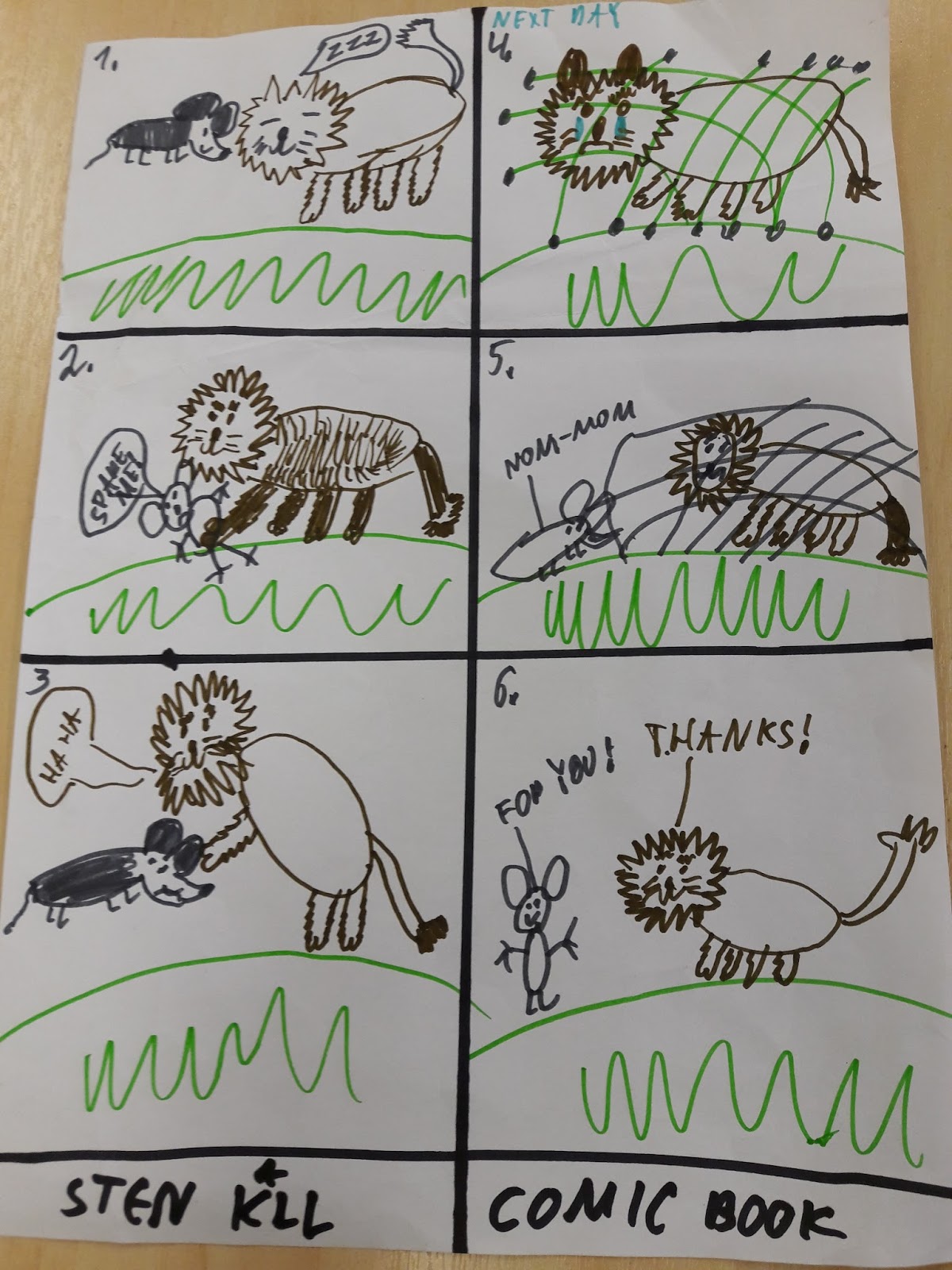 ENGLISH IS EASY! ENGLISH IS OK!: Comics from the year 4 students