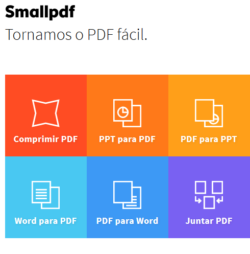 Programas Freewares: Dica - SmallPDF