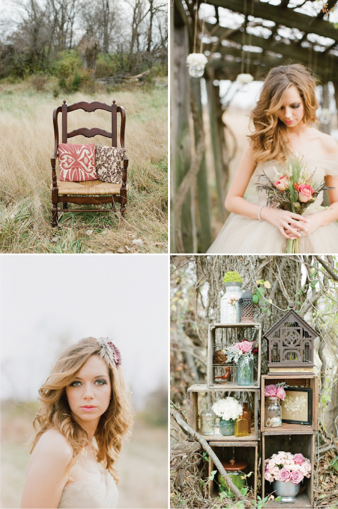 Rustic + Whimsical Fall Wedding Inspiration - Belle The Magazine