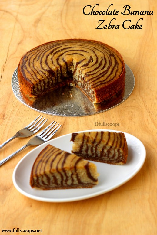 Chocolate Banana Zebra Cake ~ Full Scoops - A food blog with easy ...