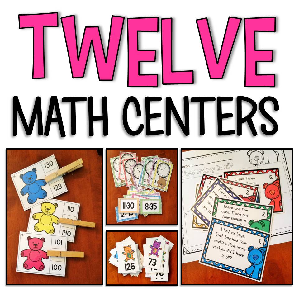Blog Hoppin': Bear Math Centers & Printables
