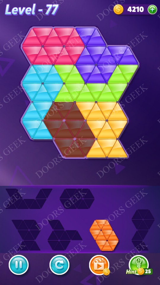 Block Triangle Puzzle Intermediate Level 77 Solution Doors Geek block-triangle-puzzle-intermediate-level-77-solution-doors-geek