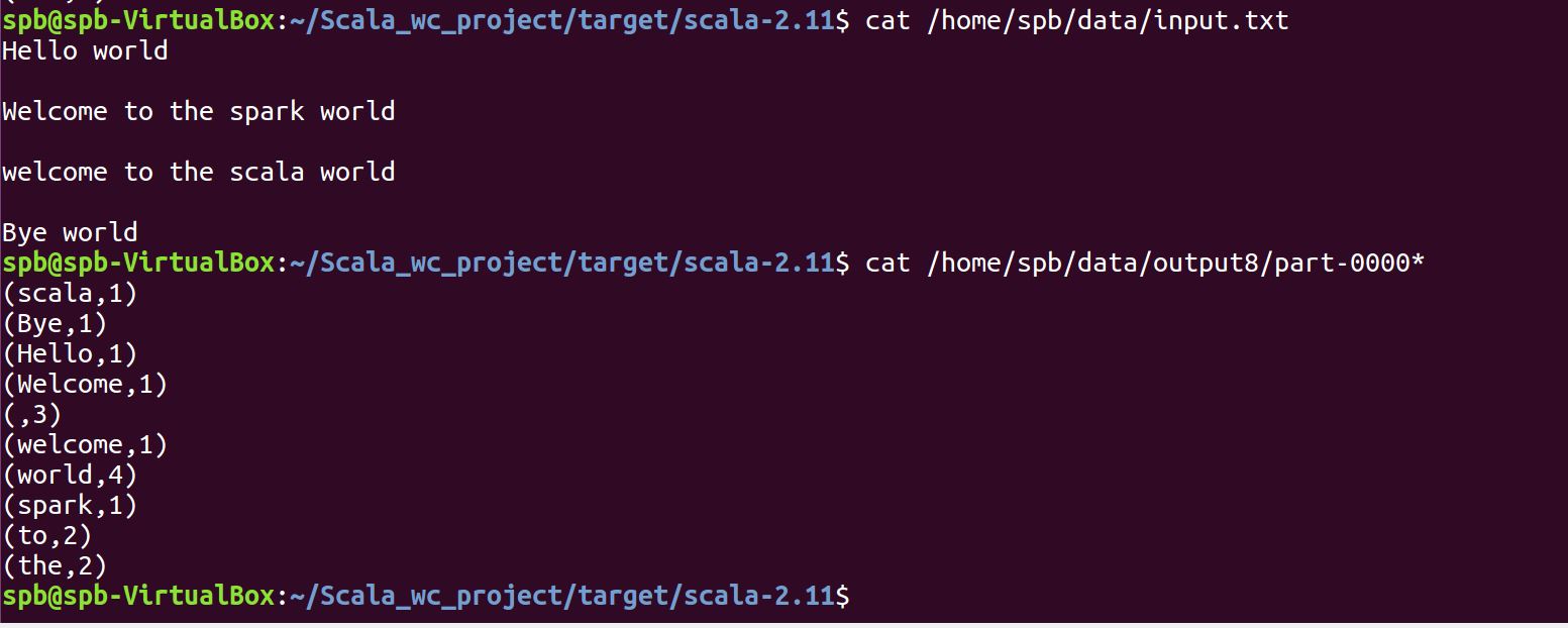 LINUX & HPC : Advanced Large Scale Computing at a Glance !: Sample Spark Application -wordcount ...