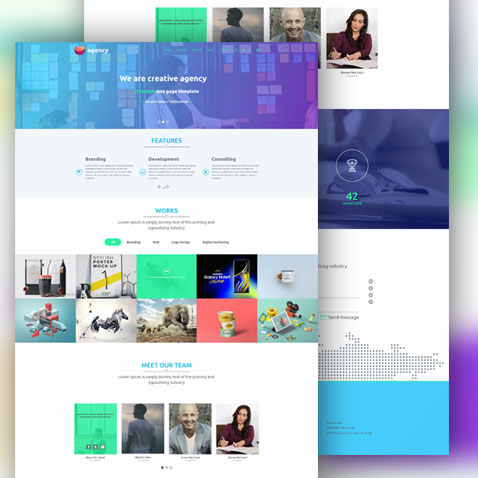 ONE PAGE UI AGENCY | Graphics Designer | Brand identity | Logo Designer ...