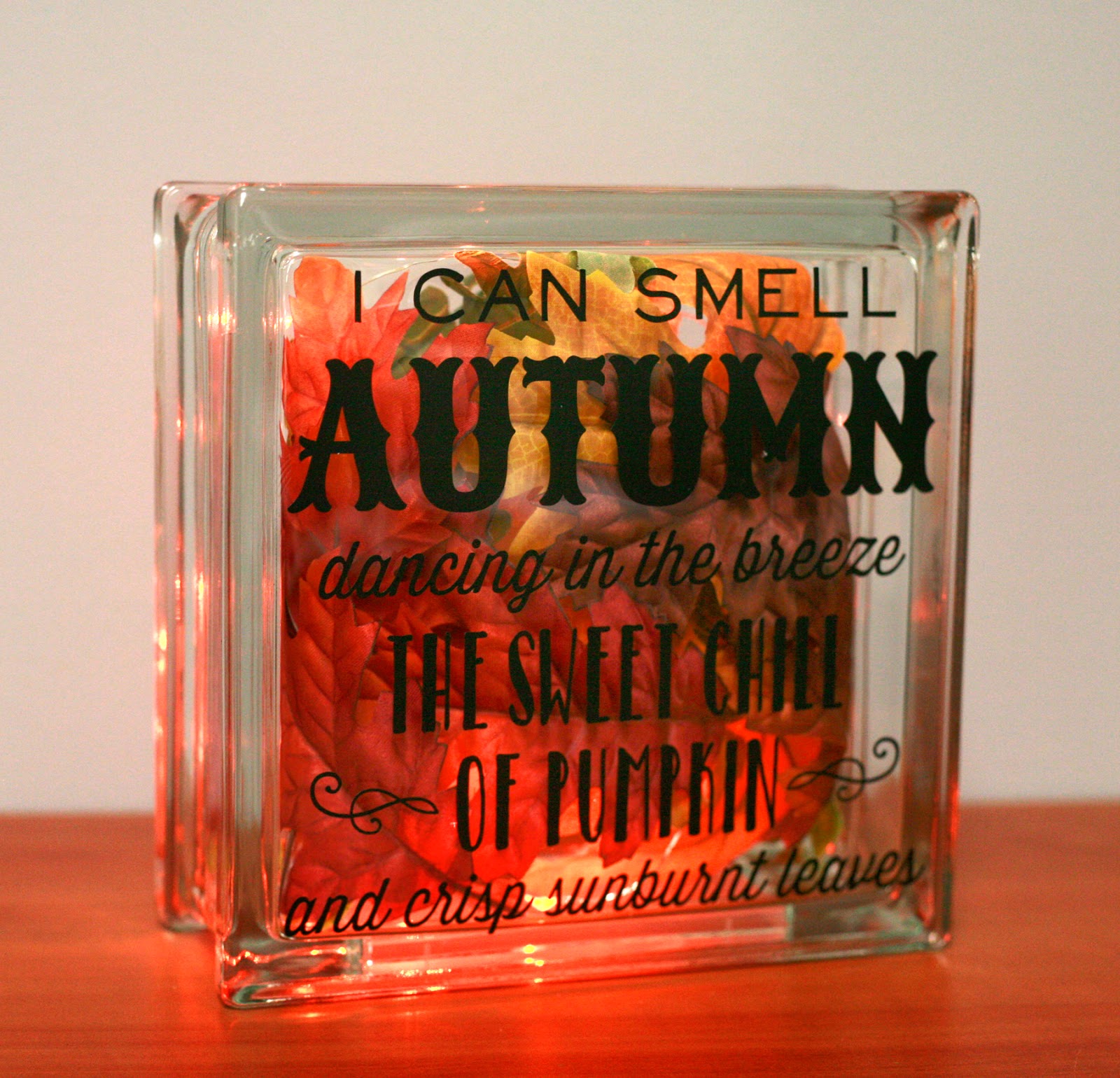 Ben Franklin Crafts and Frame Shop: Make this Autumn Glass Block