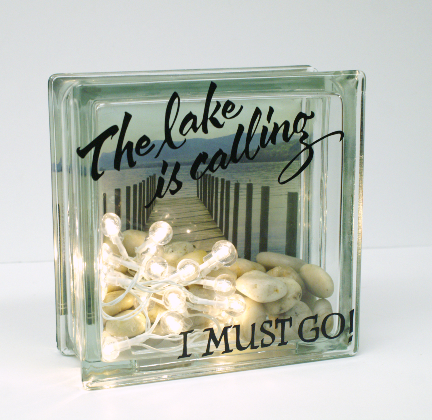 Ben Franklin Crafts and Frame Shop: DIY Lake is Calling Glass Block