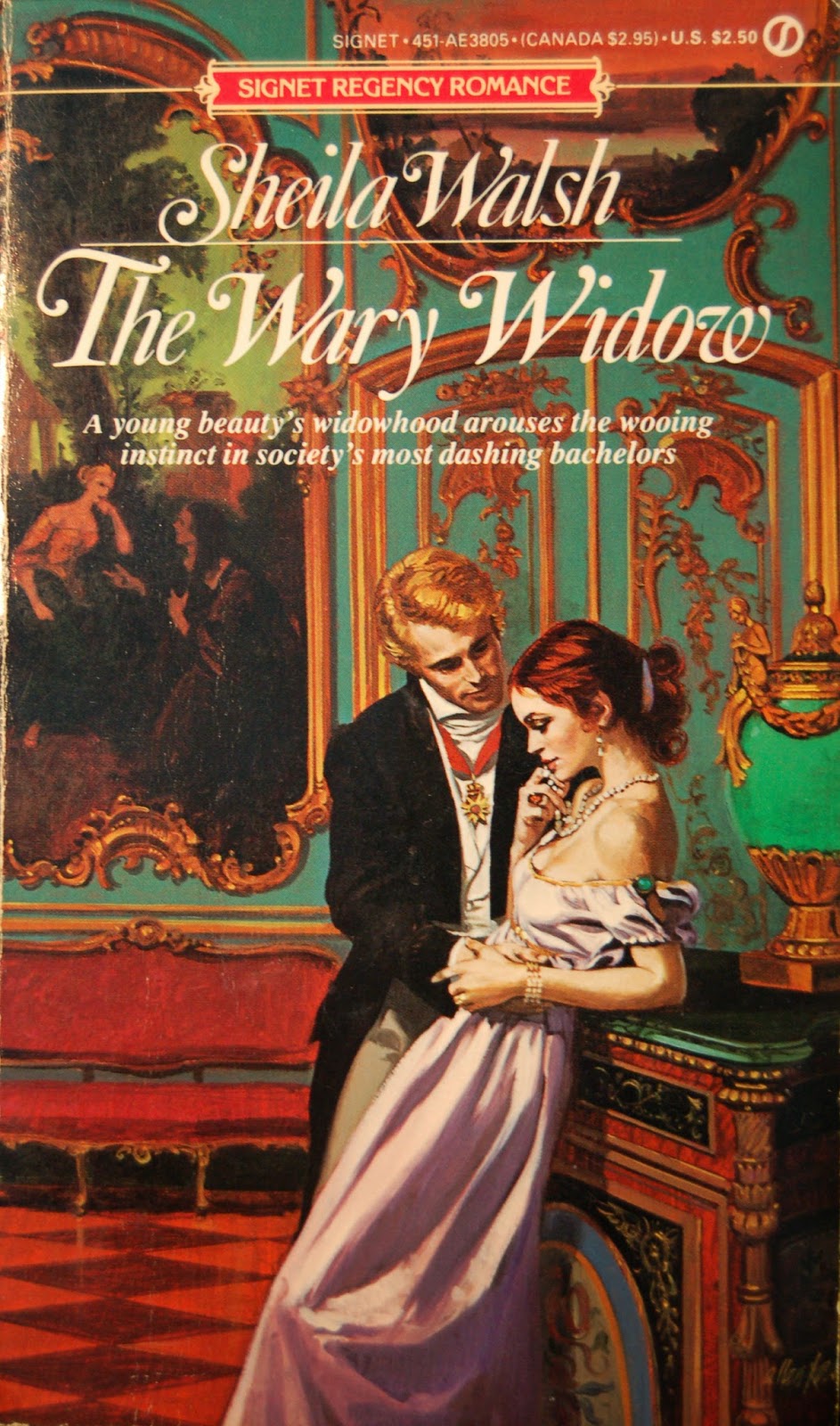 Allan Kass, Illustrator of Book Covers: Sheila Walsh: The Wary Widow
