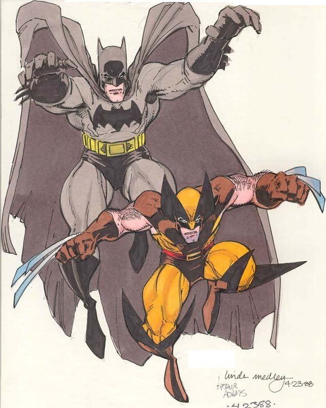 DC Comics of the 1980s: 1988 - Batman and Wolverine by Art Adams