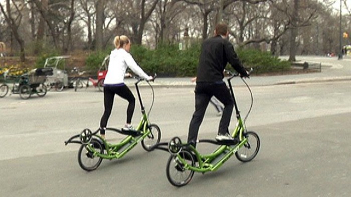 ElliptiGo: A gadget that combines elliptical and bicycle