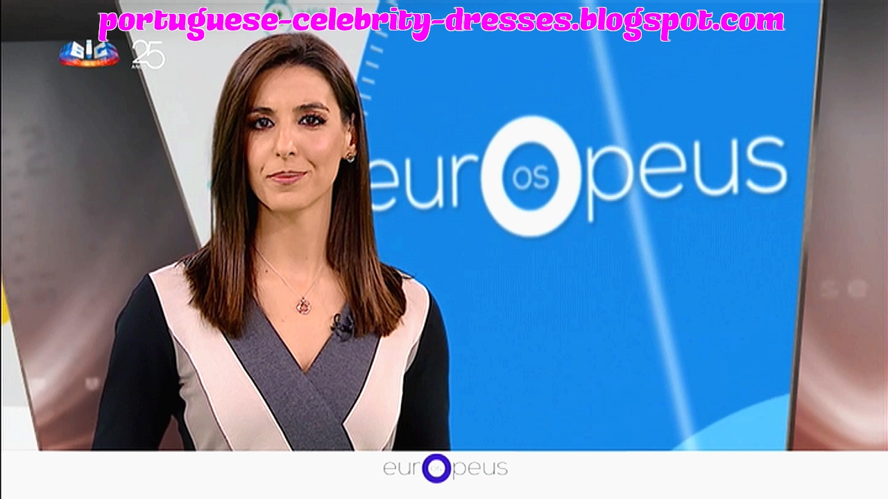PORTUGUESE CELEBRITY DRESSES: SARA PINTO - "EUROPEUS" - 12-2-2018