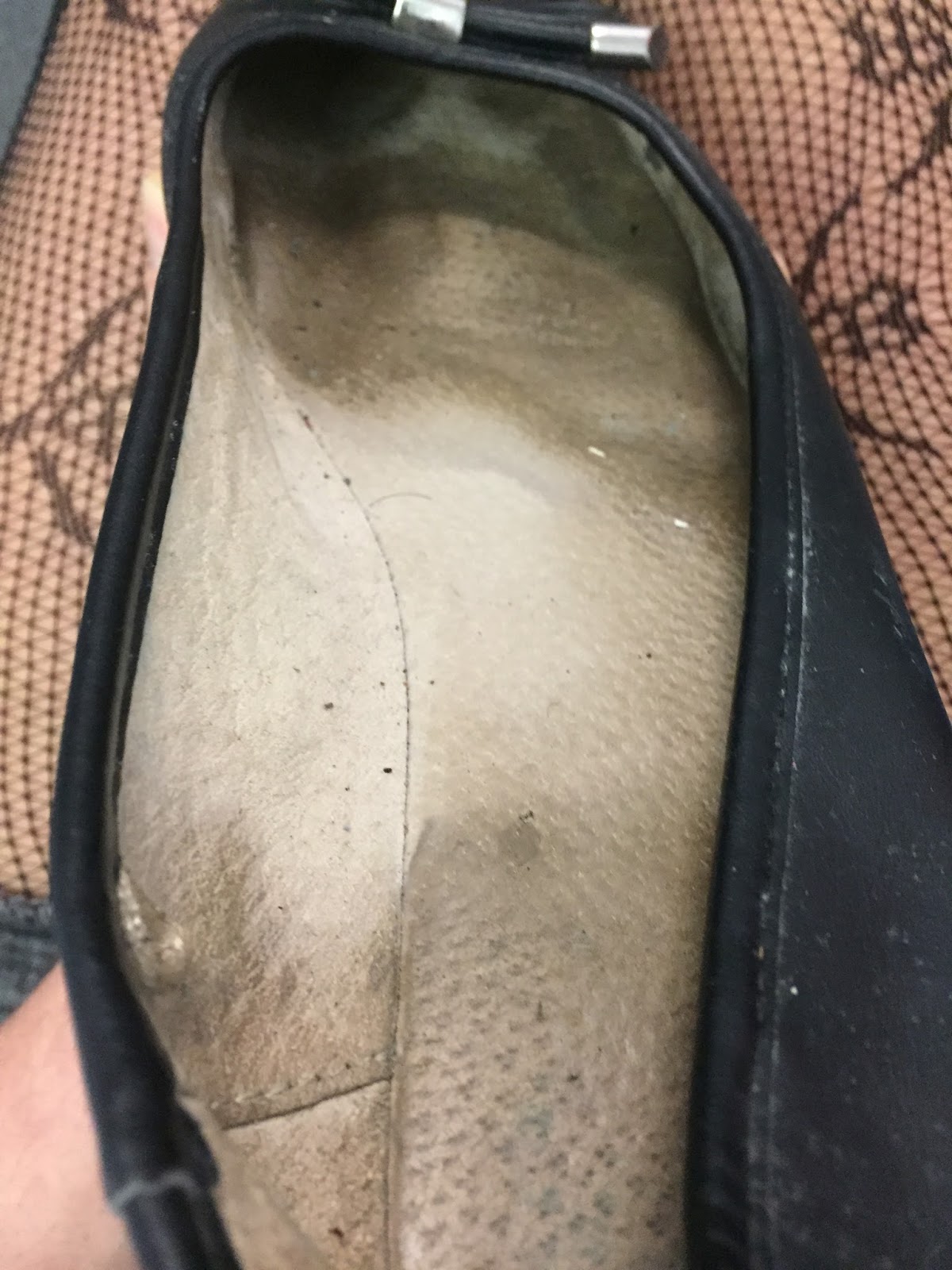 Briddys Feet: Off to ballet straight from work in really trashed black ...