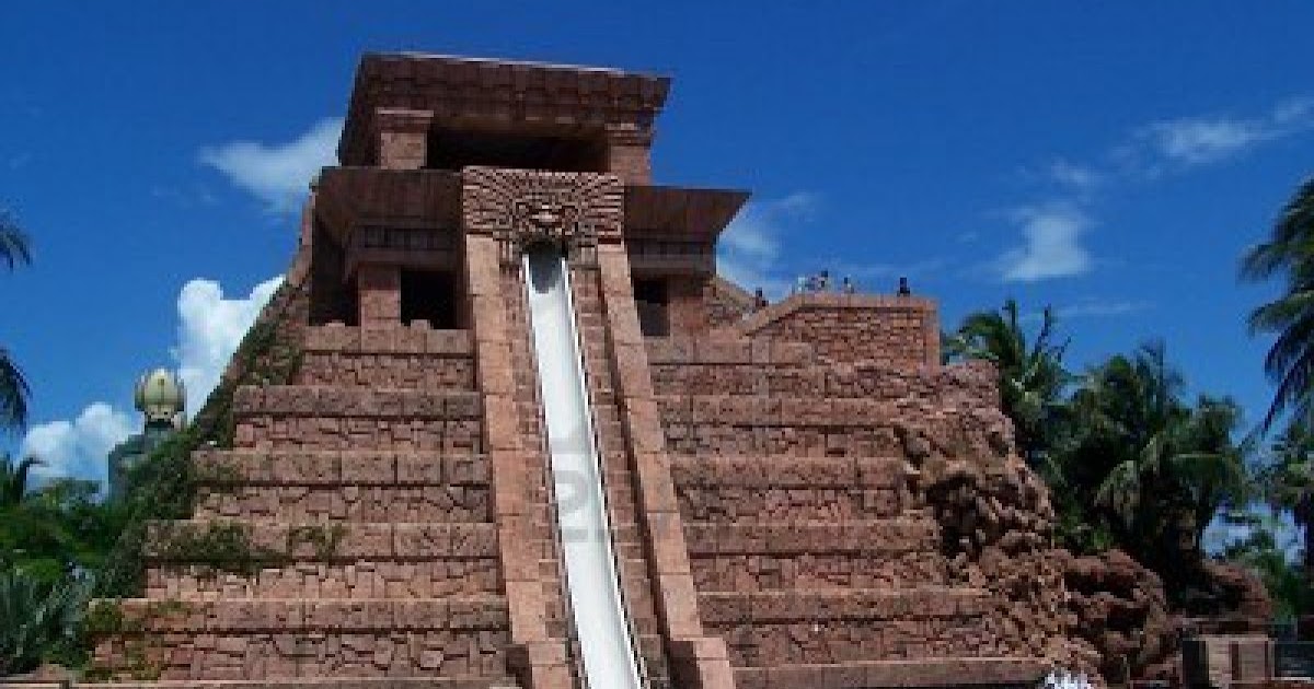 The water slides of the Atlantis in the Bahamas!