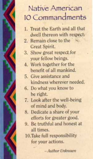 Melissa Ann Goodwin, WriterYogini: Native American Ten Commandments