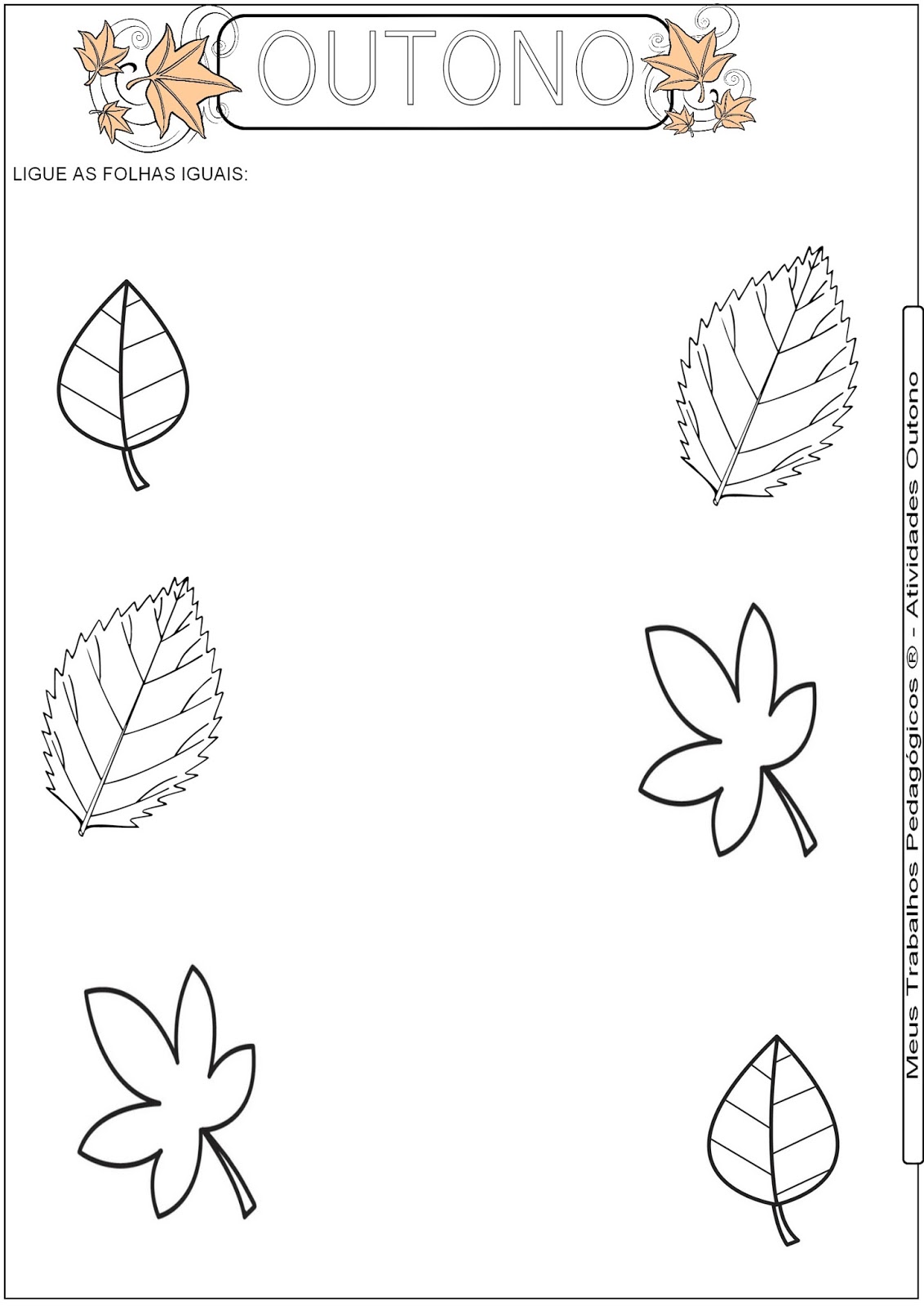 Atividade Outono Ed Infantil - FDPLEARN