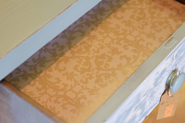 sassafras: wrapping paper liner :: diy