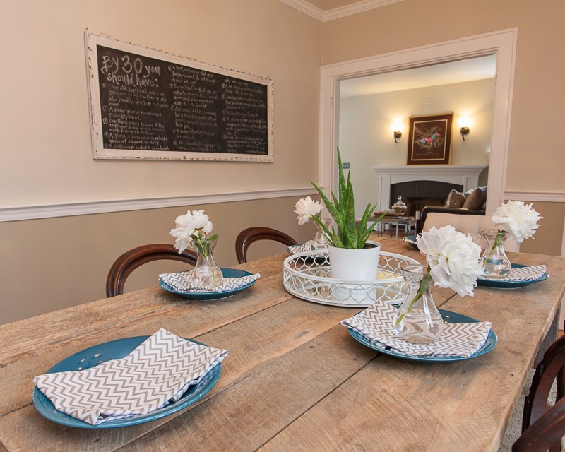 Simply Sarah Style Decorating (Part 1): A Rustic Chic Dining Room ...