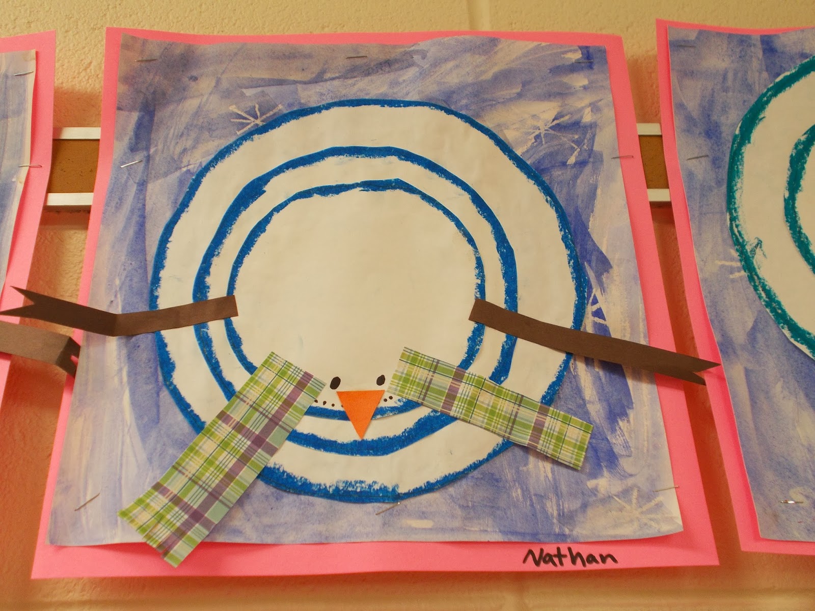 Mrs. Pierce's Polka Dot Spot: Aerial Perspective Snowmen