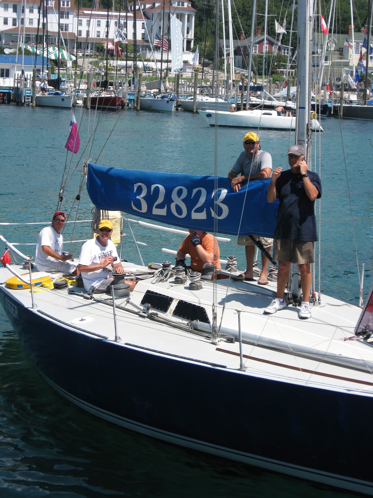 The Sailing Adventures of Bootlegger - A Tripp 47: 2012 Mac Race Finish