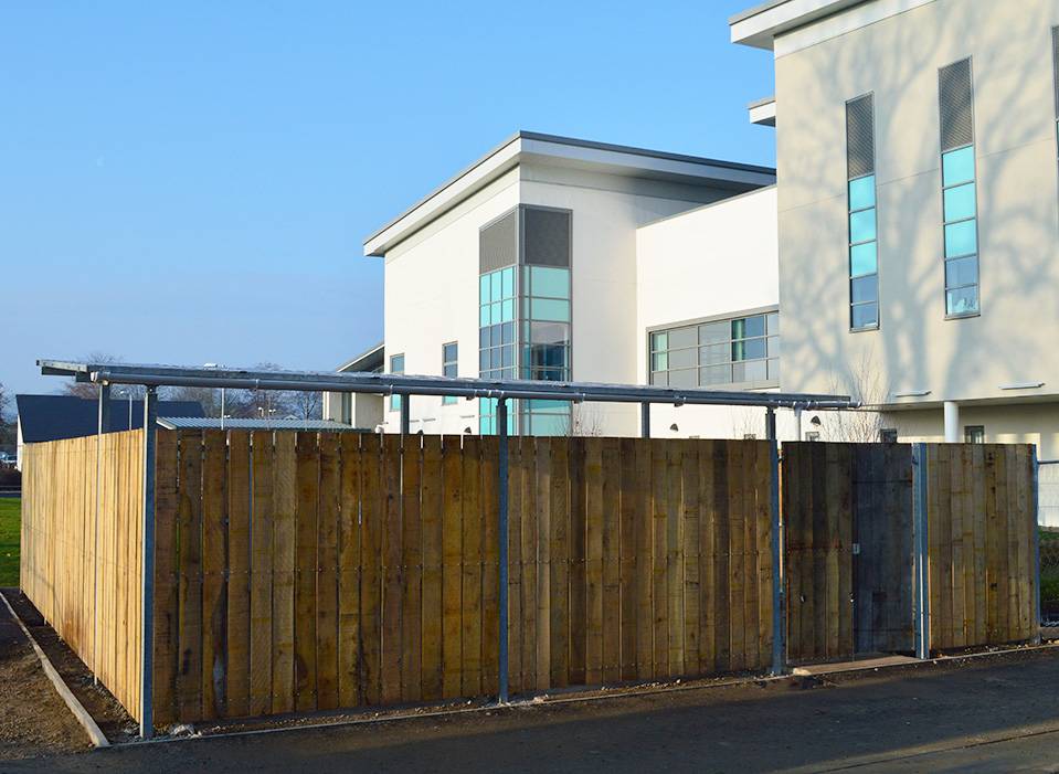 Barricade Fabrications: Hardwood Timber & Steel bin storage compounds ...