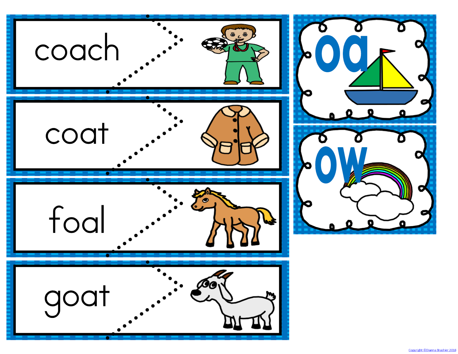 Teachers R US: oa, ow Literacy Activities Bundle with Assessment