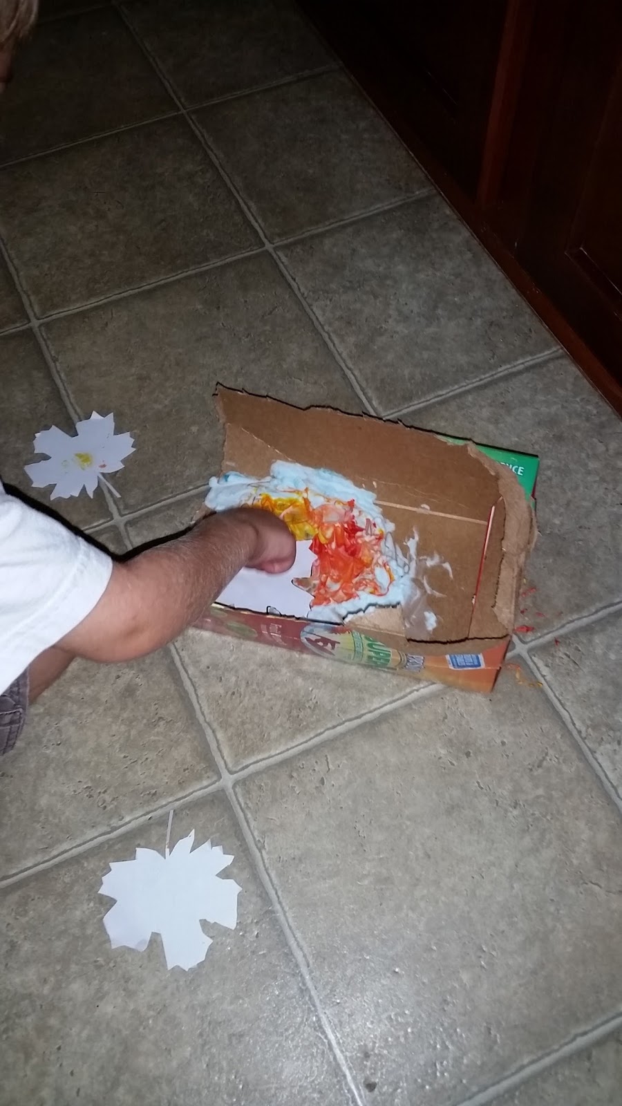 BrayHud's World : Autumn is Here! Marbled Leaf Craft