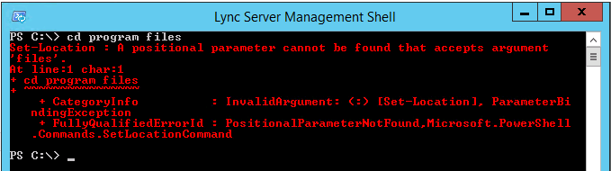 Uc Administration Blog Set Location A Positional Parameter Cannot
