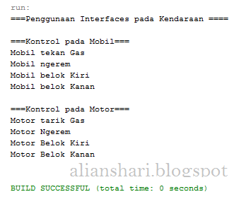 Contoh Kasus Penggunaan interfaces pada Java - Cahaya Iman. NET