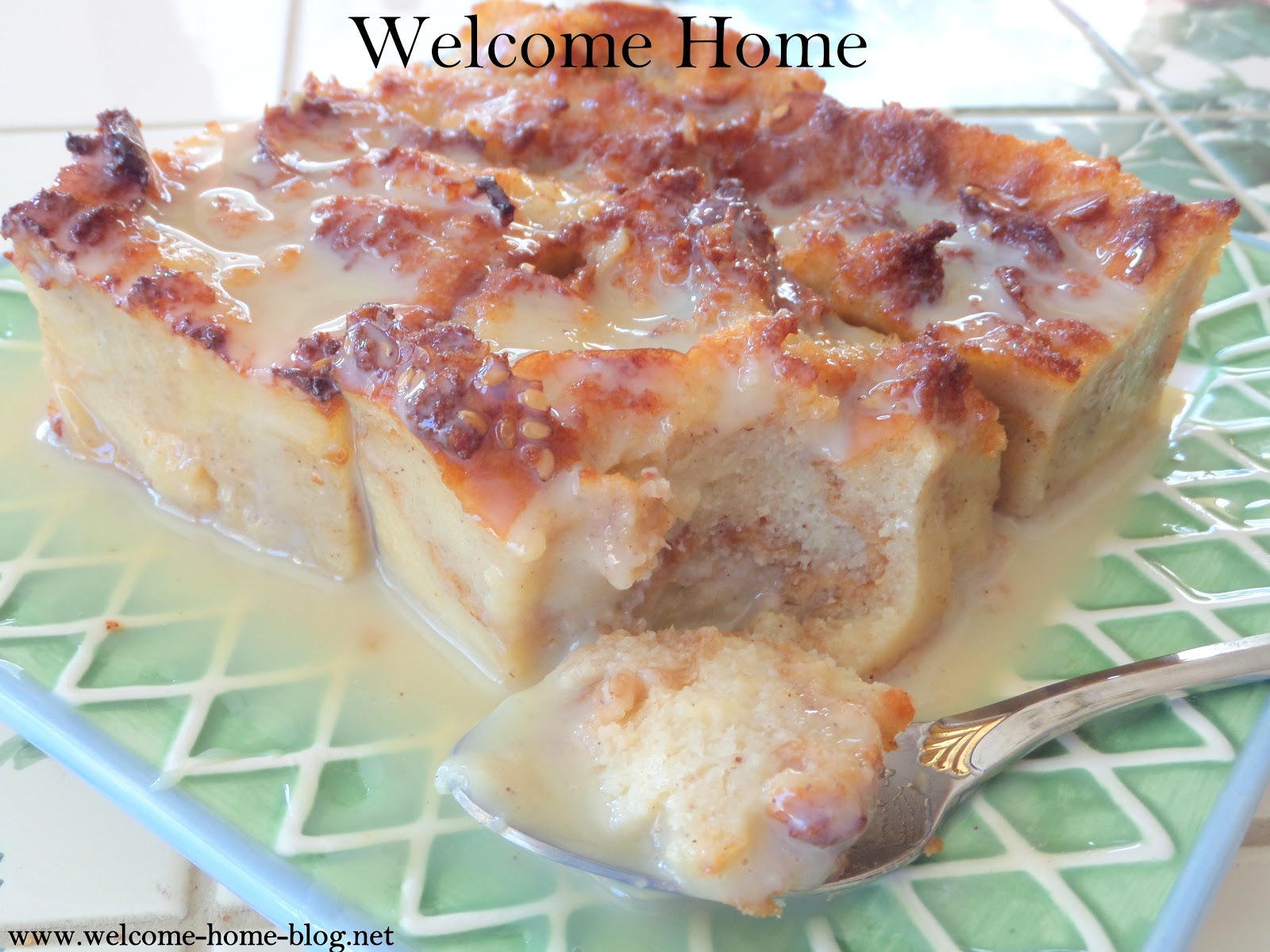 homemade bread pudding vanilla sauce