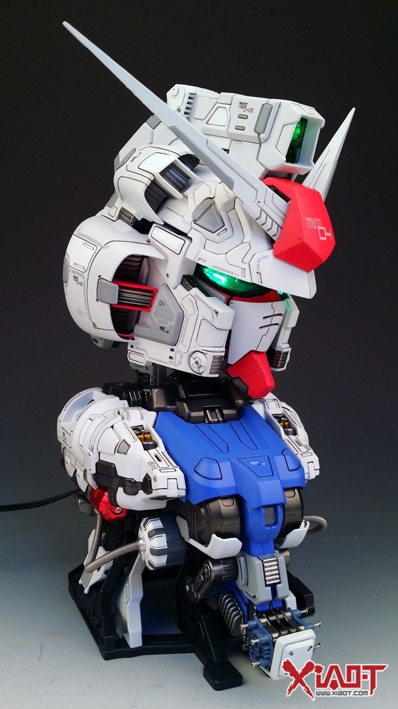 Custom Build: 1/20 Gundam GP04 Gerbera Head Display + LED "Detailed"