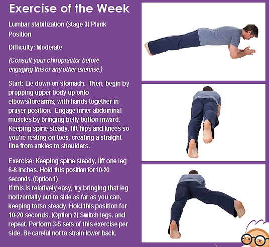 Life Wellness Center: Exercise of the Week: Lumbar Stabilization - Plank