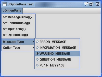小狐狸事務所: Java Swing 測試 : JOptionPane 對話框