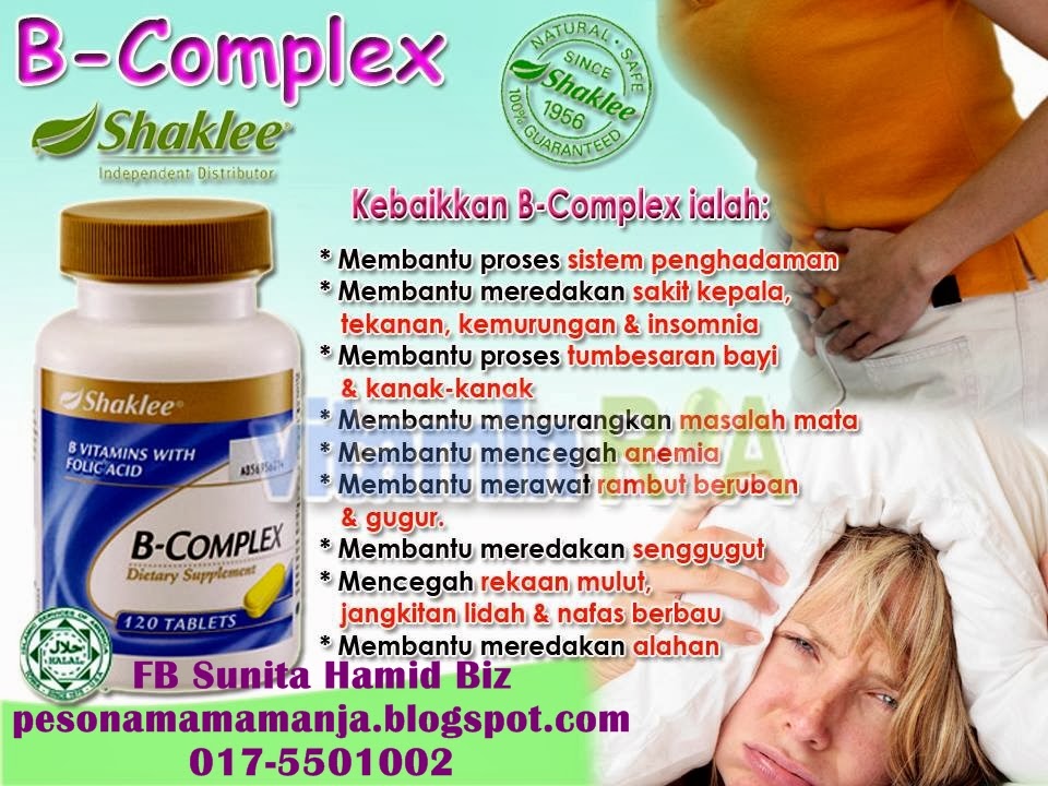 Pesona Mama Manja: Kelebihan B-Complex Shaklee