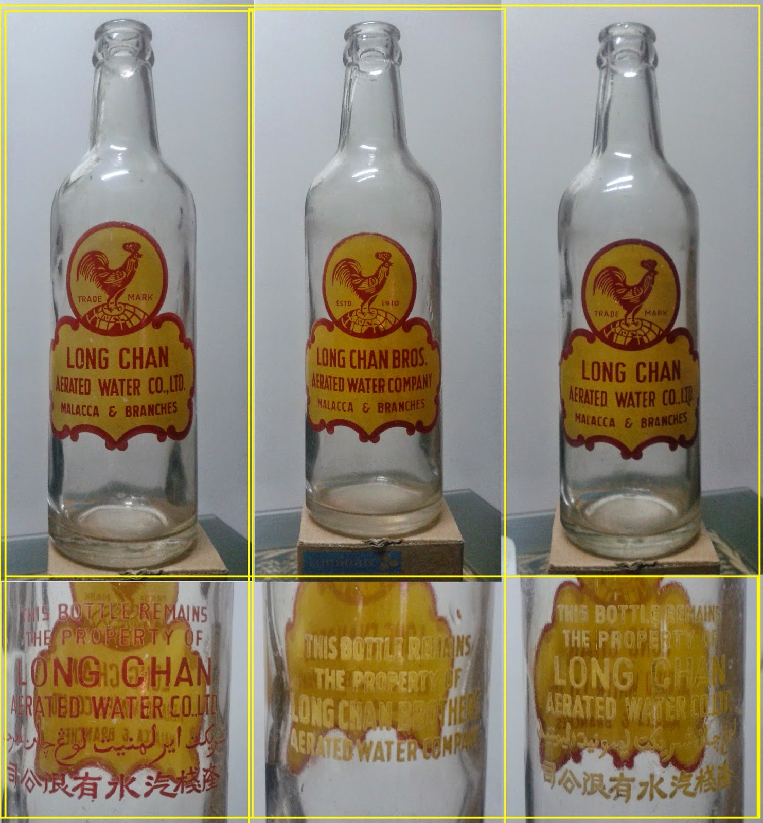 Koleksi Malaya: Gelas & Botol Long Chan