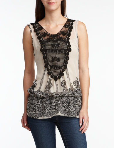 De Novo Style: Black Lace top