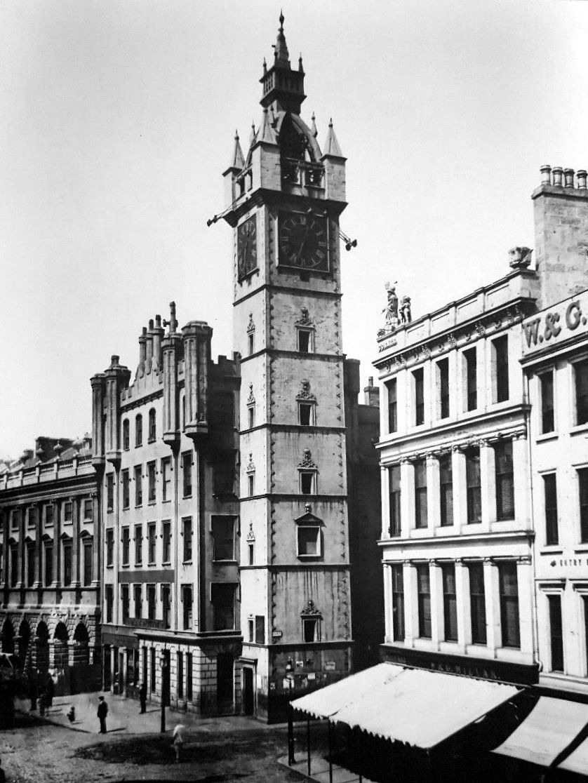 Tour Scotland: Old Photograph Tolbooth Glasgow Scotland